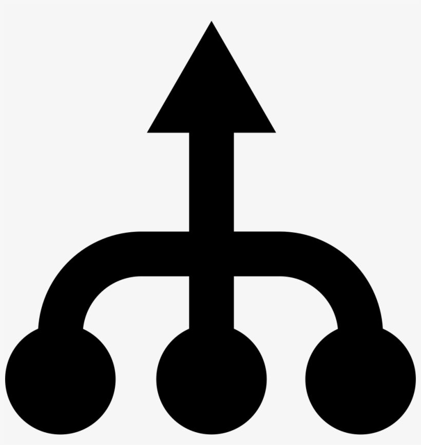 Ascending Arrow Symbol With Three Circles Comments - Three Arrows Into ...