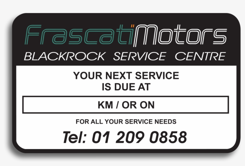 Next Service Due Sticker - 1181x827 PNG Download - PNGkit