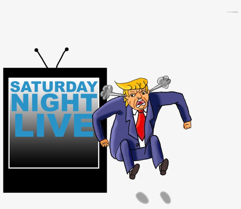 Trump Versus Snl - Cartoon - 1440x1440 PNG Download - PNGkit
