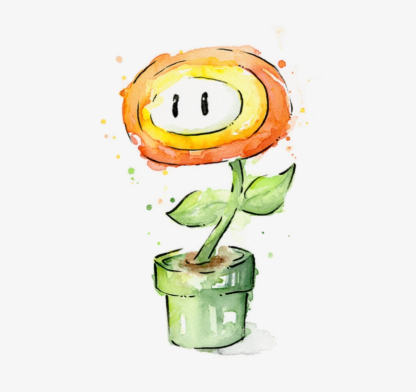 Click And Drag To Re-position The Image, If Desired - Mario Fire Flower ...