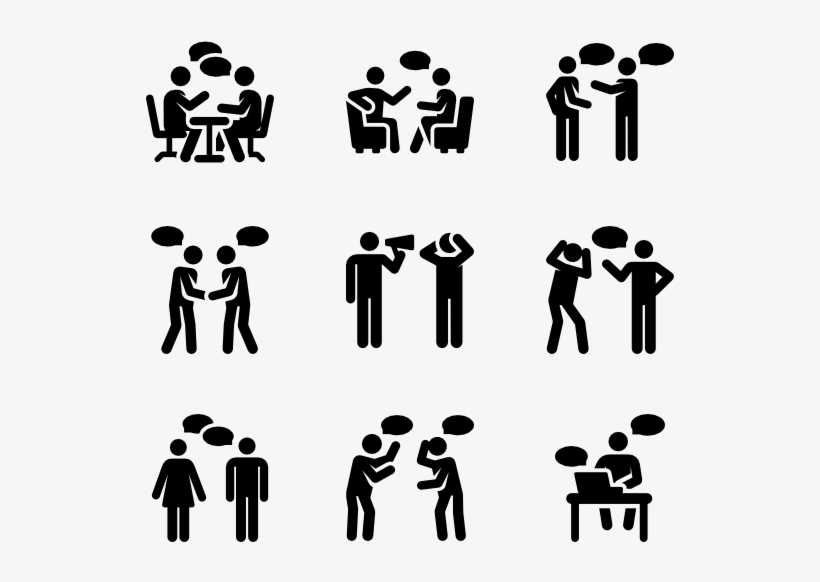 Communication Pictograms - Pictogram Talking - 600x564 PNG Download ...