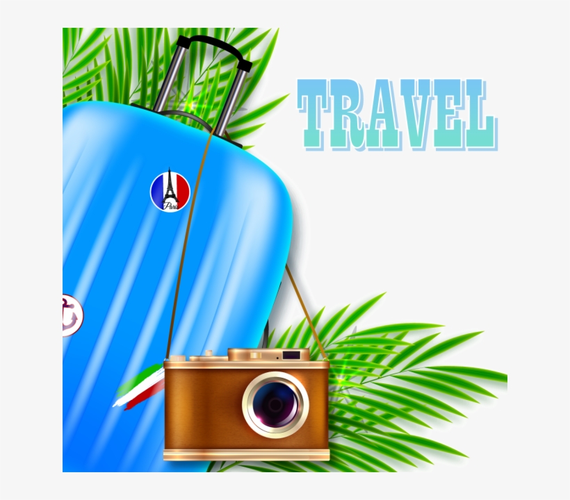 Suitcase And Camera, Travel, Suitcase, Camera Png And - Travel ...