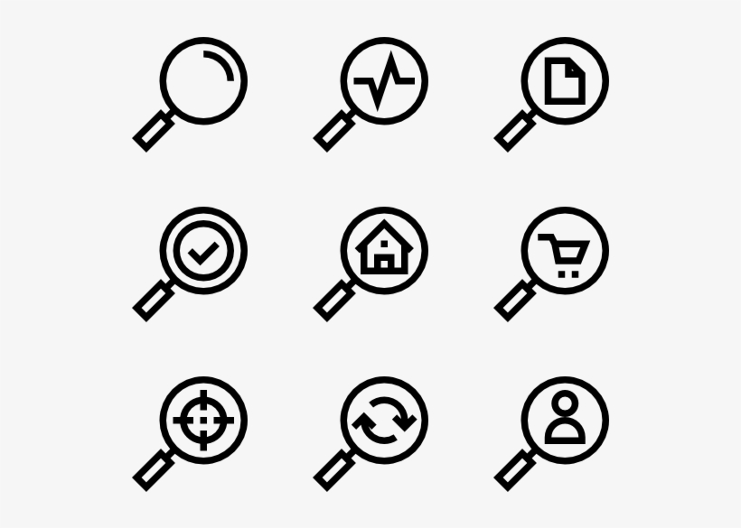 Search - Customer Service Line Icon - 600x564 PNG Download - PNGkit