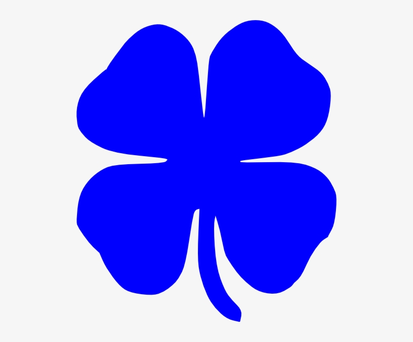 Blue Shamrock Svg Clip Arts 516 X 599 Px - 516x599 PNG Download - PNGkit