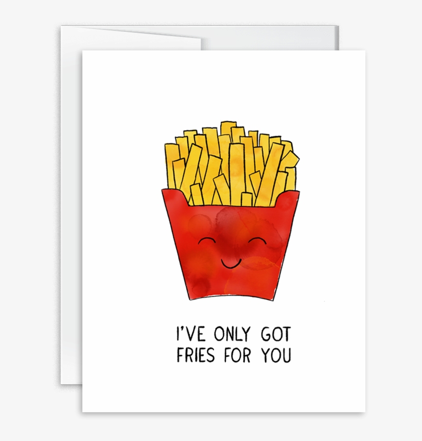 I Only Have Fries For You Watercolor Greeting Love - Love - 1000x1000 ...