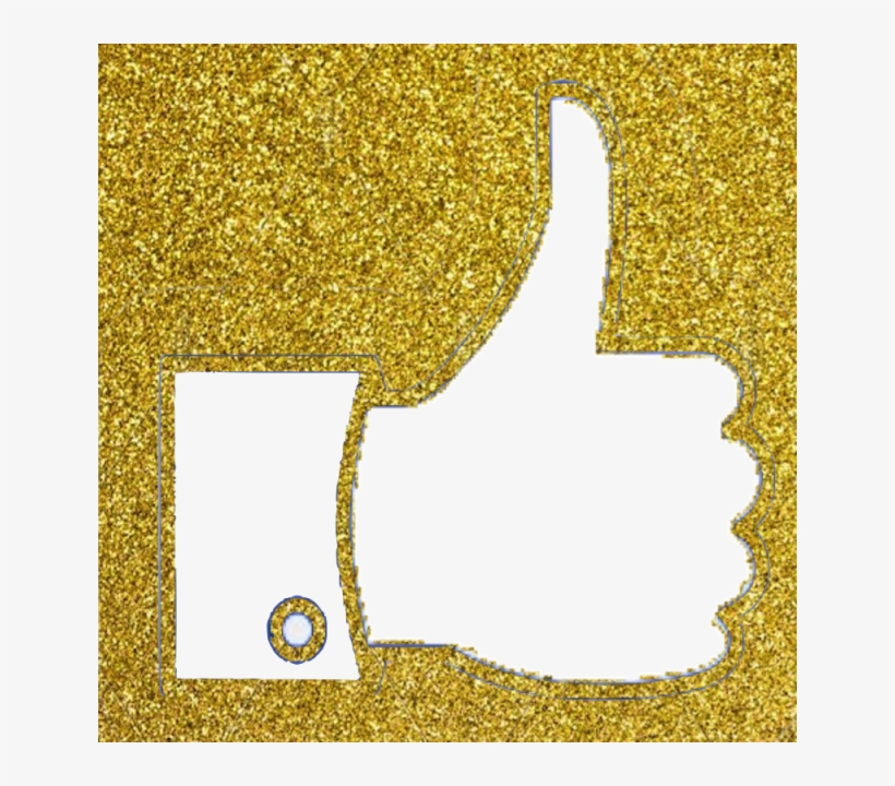 Download Transparent Facebook Thumb, Facebook Like, Vector, Gold Colour - Like Gold Png - PNGkit