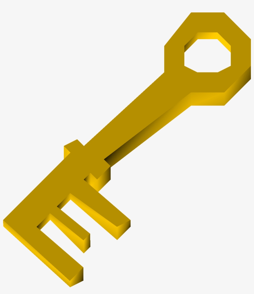 Chest Key Detail - Dungeon Key - 1313x1459 PNG Download - PNGkit