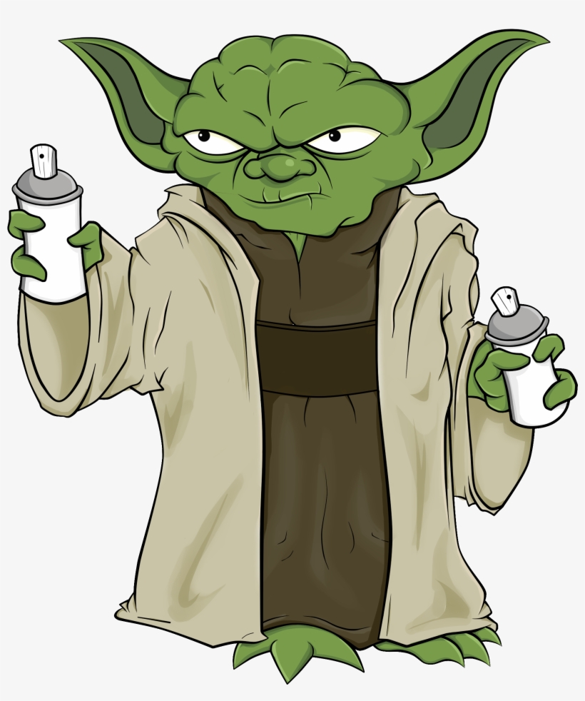 Graffiti Yoda - 2592x2592 PNG Download - PNGkit