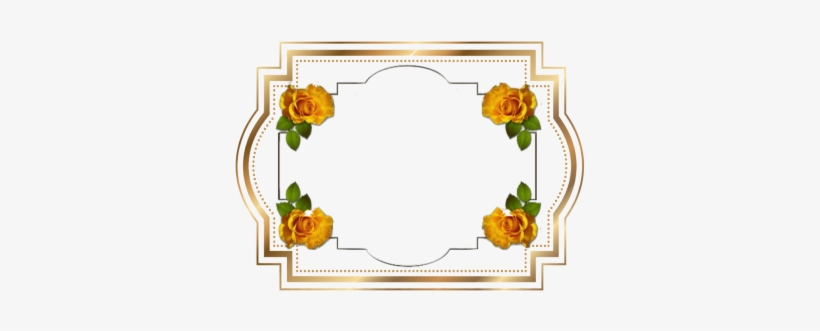 Gold Frame With Roses, Lace, Gold Lace, Pattern Png - Golden Border Png ...