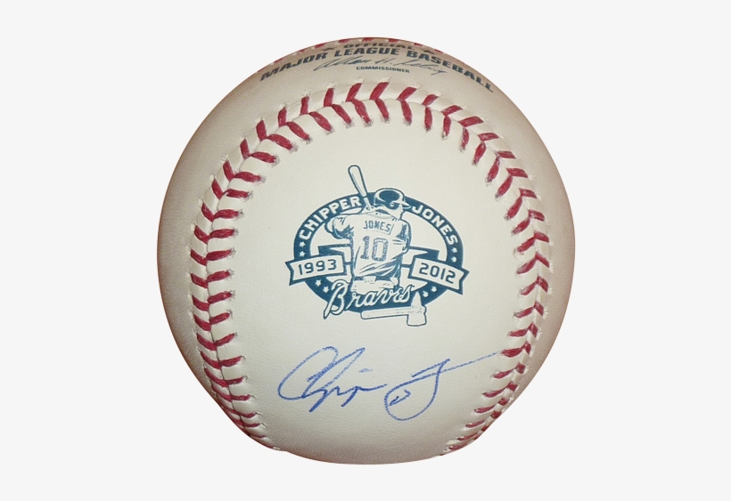 Chipper Jones Autographed Atlanta Braves Mlb Baseball - New York ...