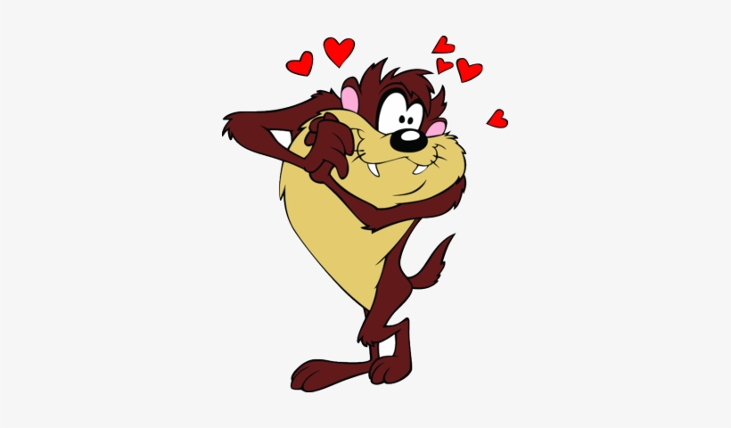 Taz Psd - Tasmanian Devil In Love - 321x400 PNG Download - PNGkit