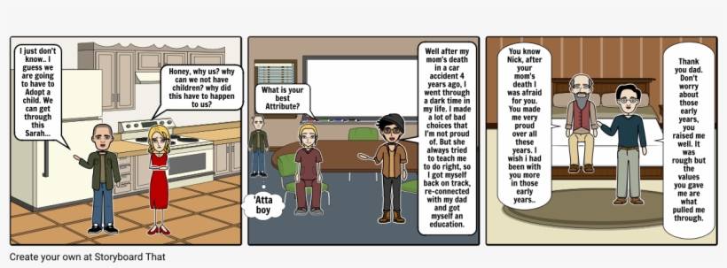 Nick And His Dad - Cartoon - 1164x385 PNG Download - PNGkit