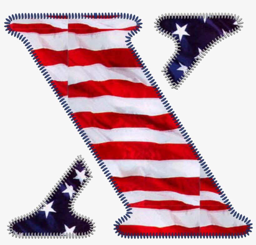 Patriotic Letter X - Flag Of The United States - 1024x933 PNG Download ...