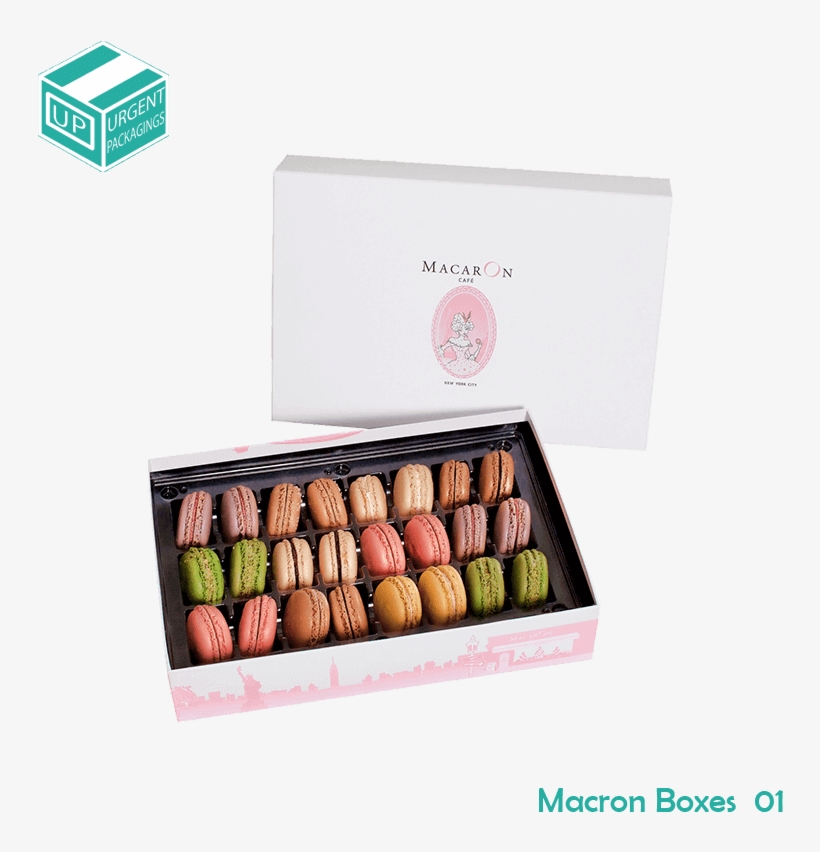 Custom Printed Macaron Boxes - Eye Shadow - 800x800 PNG Download - PNGkit