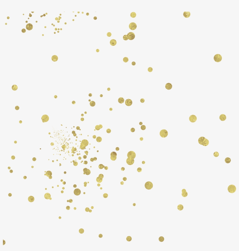 Gold Confetti Overlay - Illustration - 3562x3579 PNG Download - PNGkit