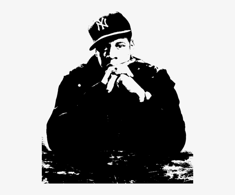 Jay Z Stencil - Jay Z High Resolution - 528x600 PNG Download - PNGkit