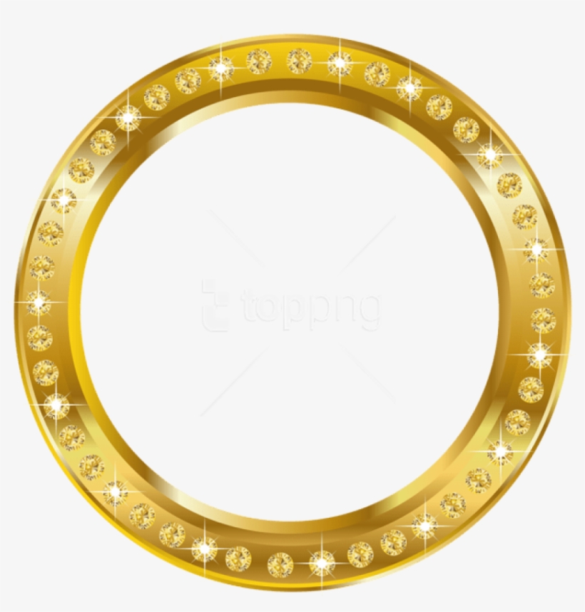 Free Png Download Round Frame Border Gold Clipart Png - Communist Party ...