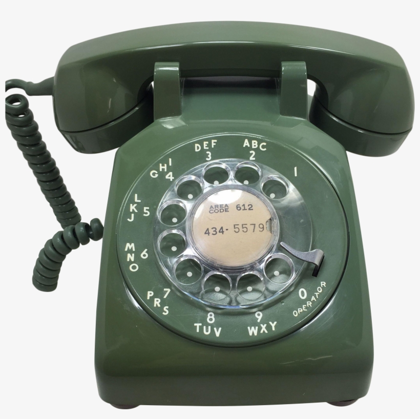 Moss Green 1966 We Rotary Dial Phone Modular - Model 500 Telephone ...