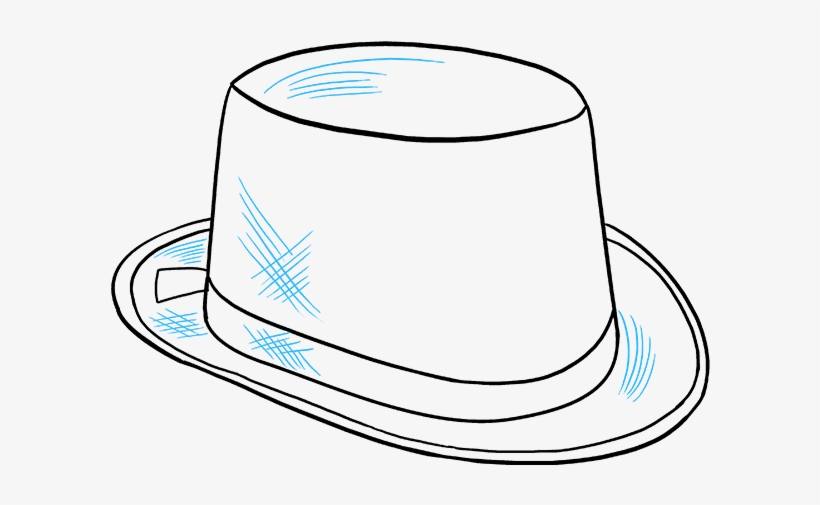 How To Draw Top Hat - Line Art - 680x678 PNG Download - PNGkit