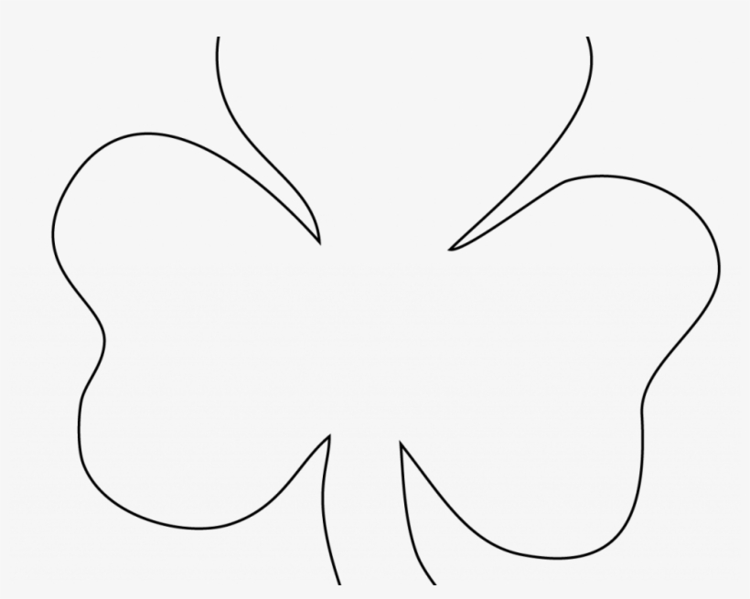 Download Shamrock Cut Out Pattern - Line Art - 1024x768 PNG Download ...