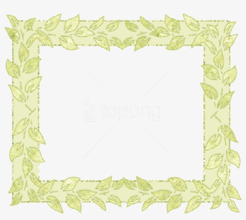 Free Png Yellow Transparent Frame With Leafs Png Images - Motif ...