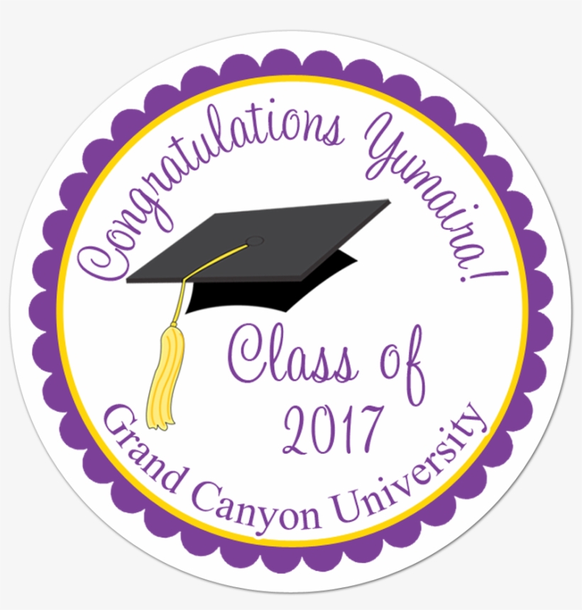 Graduation Cap Personalized Sticker - Graduation - 1000x1000 PNG ...