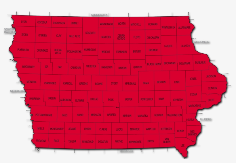 Iowa State Radon Map - Radon Color - 2400x1500 PNG Download - PNGkit