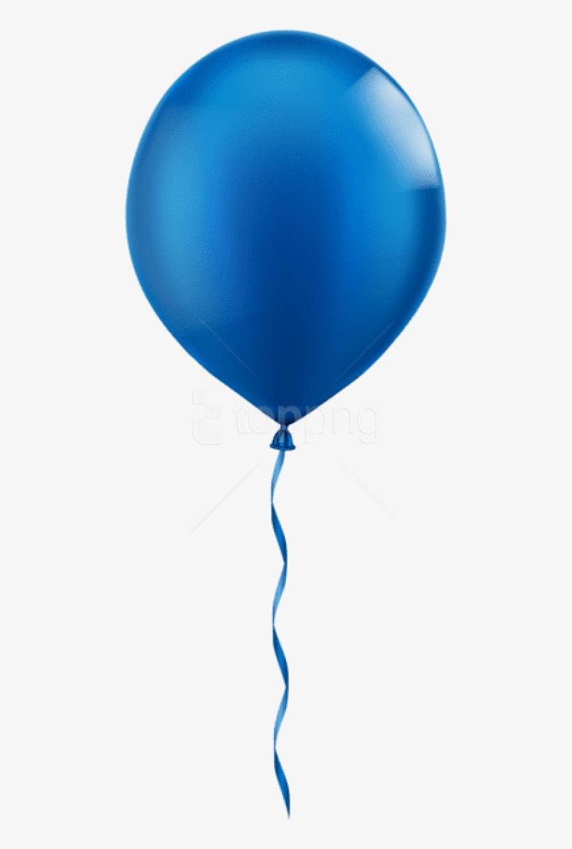 Free Png Download Single Blue Balloon Png Images Background - Blue ...