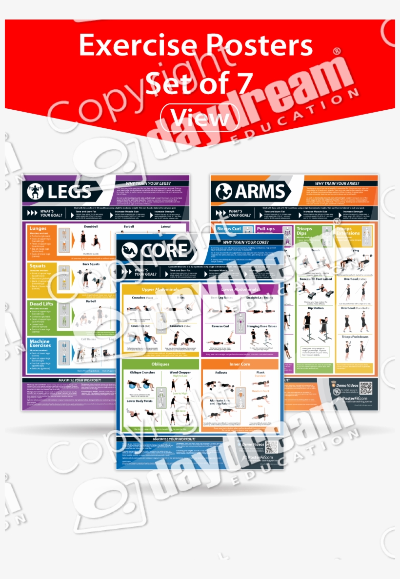 Exercise Posters Set Of - Exercise - 800x1107 PNG Download - PNGkit
