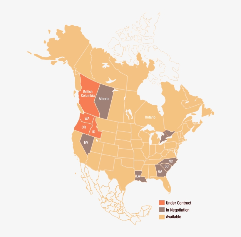 Franchise-territorie - - Us States And Provinces Map - 638x728 PNG ...