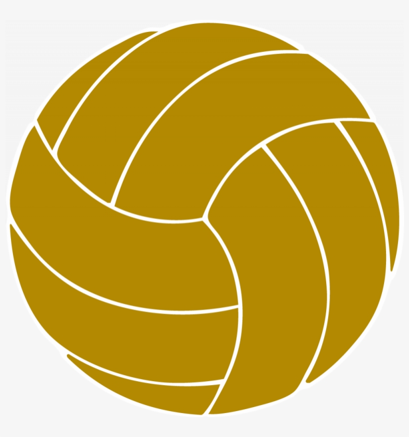 Gold Clipart Volleyball - Volleyball Clipart Transparent Background ...