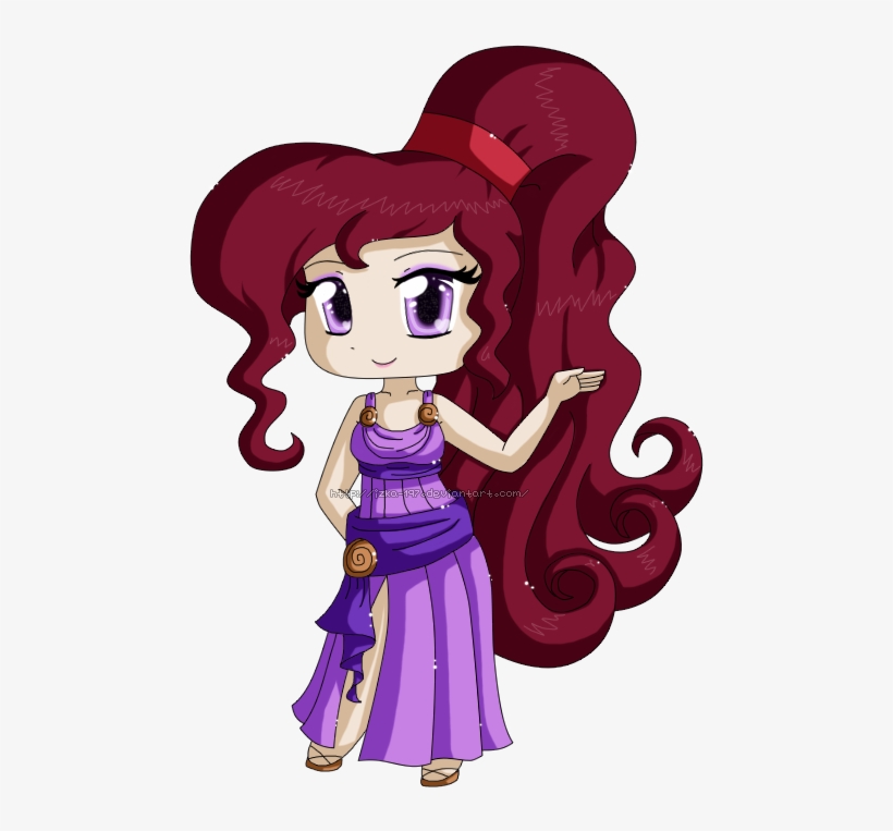 Hercules Clipart Megara - Meg From Hercules Chibi - 500x700 PNG ...
