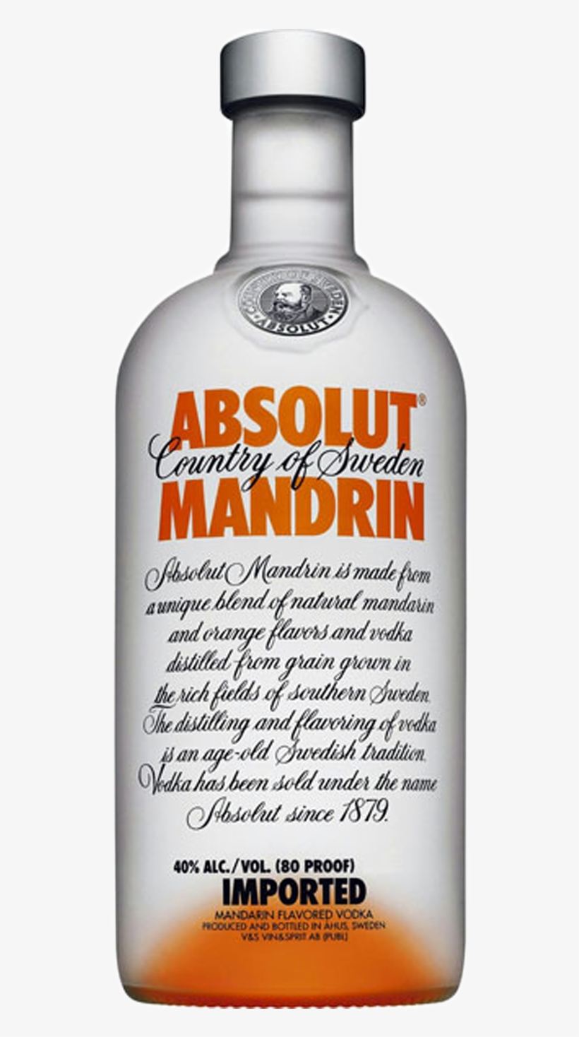Absolut Mandarin 75 Cl[sweden] - Absolut Vodka Mandarin 75cl ...