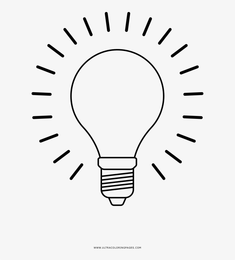 Dibujo De Bombilla Para Colorear - Lampada Drawing - 1000x1000 PNG ...