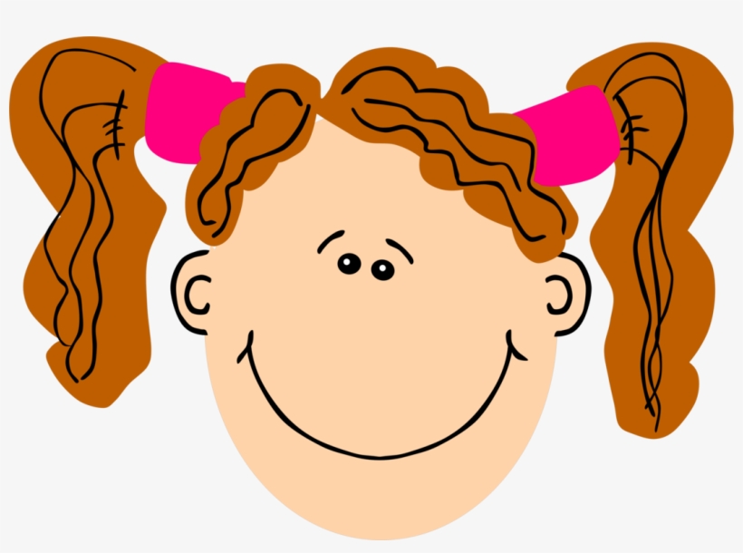 Pigtail Computer Icons Girl Brown Hair - Frowny Face Frown Clipart ...