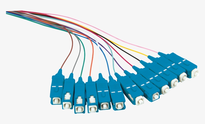 Fl0sc02 Colored Pigtail Set 12x Sc, Os2, 2m, Blue Connector - Graphics ...