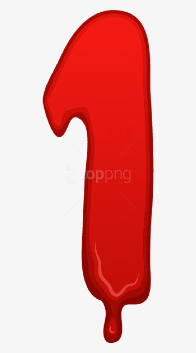 Free Png Download Bloody Number One Clipart Png Photo - Bloody Number ...