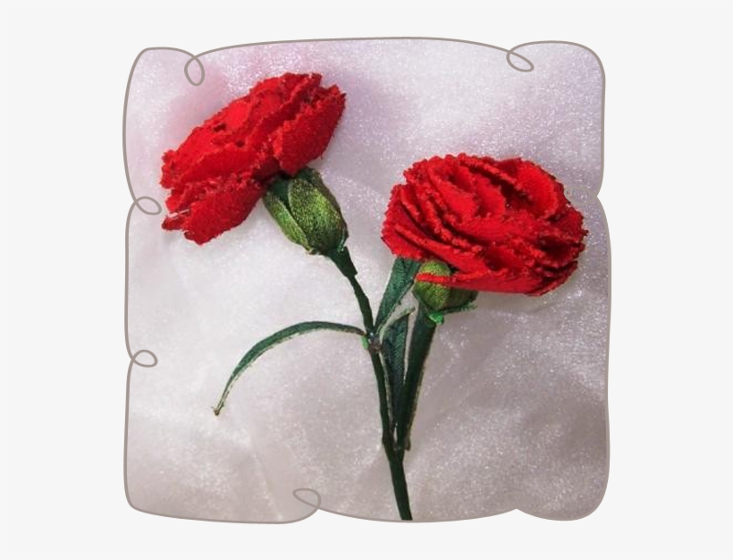 3d Red Carnation - Machine Embroidery Carnation - 580x580 PNG Download ...