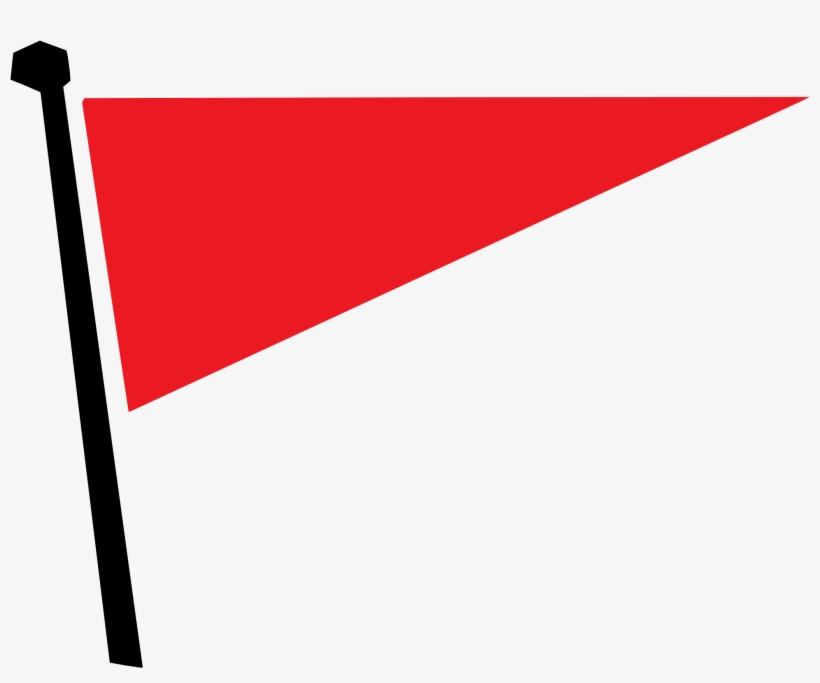 Red Flag Triangle Pennon Banner - Red Triangle Flag Png - 956x750 PNG ...