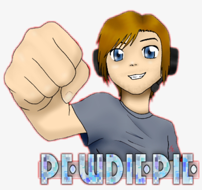 Pewdiepie Sticker - Cartoon - 1024x917 PNG Download - PNGkit