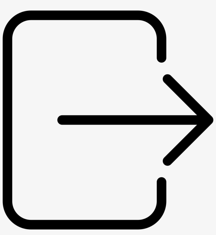 Png File - Exit Line Icon - 942x980 PNG Download - PNGkit