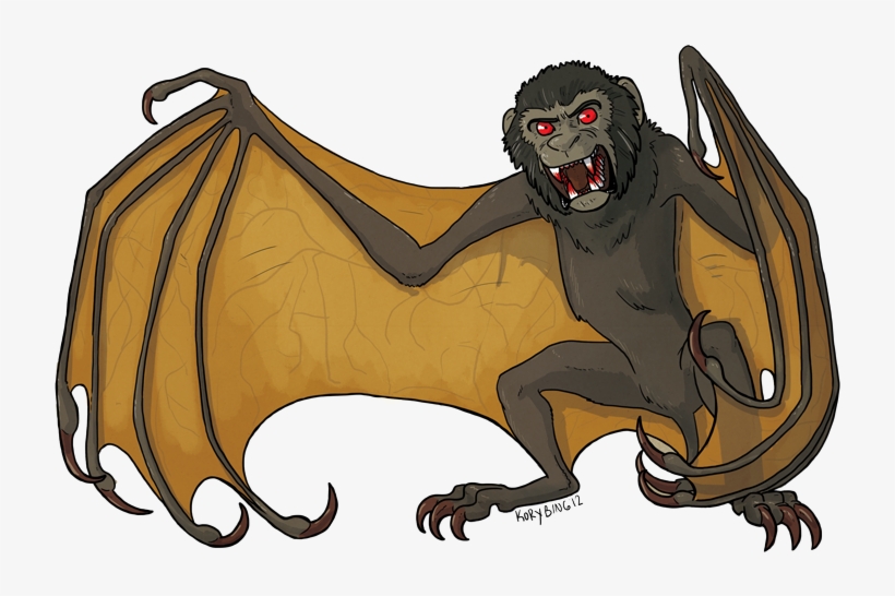 Monkey Bats - Ahool Png - 750x545 PNG Download - PNGkit