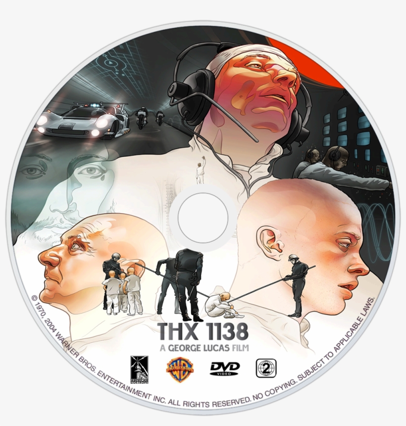 Thx 1138 Dvd Disc Image - Thx 1138 (1971) - 1000x1000 PNG Download - PNGkit