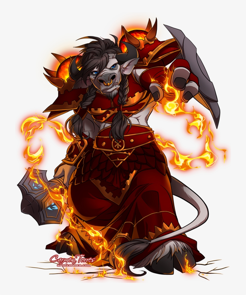 "high Shaman Mairne Ragetotem" Artwork By Carmen Torres - World Of ...