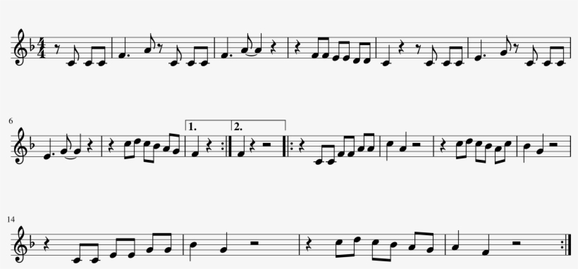 Parte Del Soprano - Sheet Music - 2346x1171 PNG Download - PNGkit