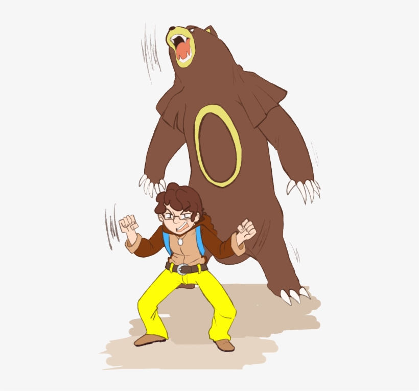 Pokemon Fanart Crossover Ursaring Rooster Teeth Achievement - Cartoon ...