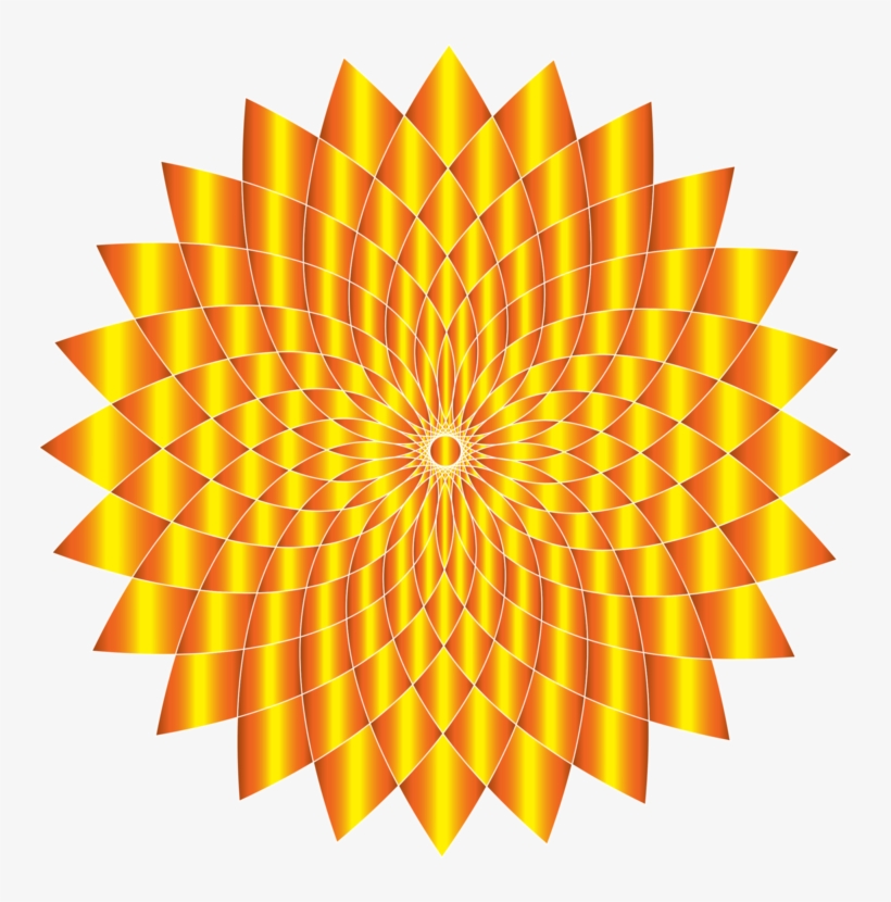 Flower Abstract Art Drawing Symmetry - Clip Art - 750x750 PNG Download ...