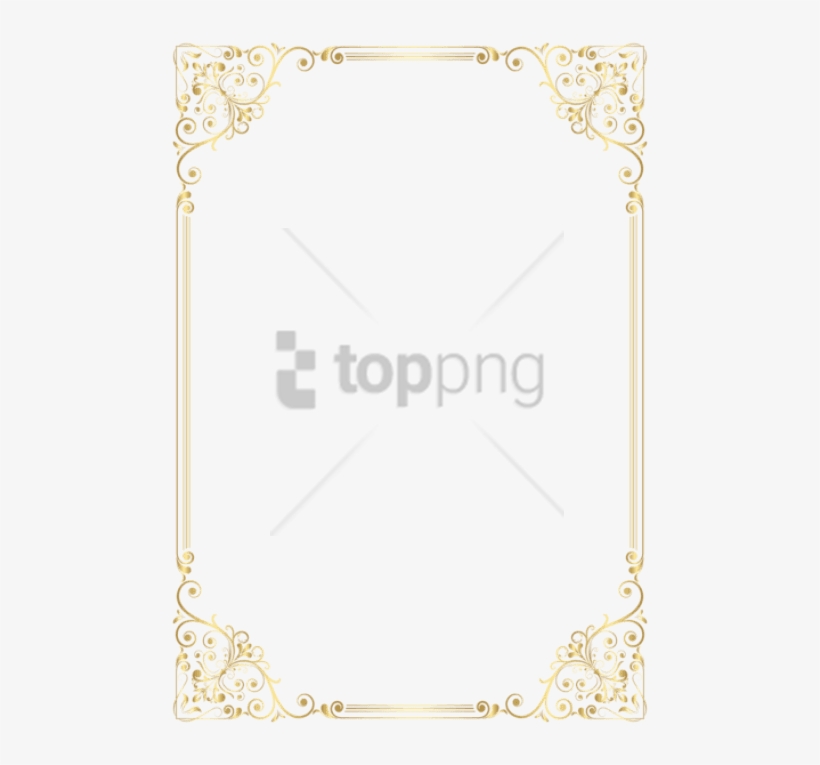 Free Png Elegant Gold Page Borders Png Image With Transparent - Chain ...