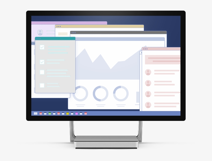 Glue42 - Computer Monitor - 694x603 PNG Download - PNGkit