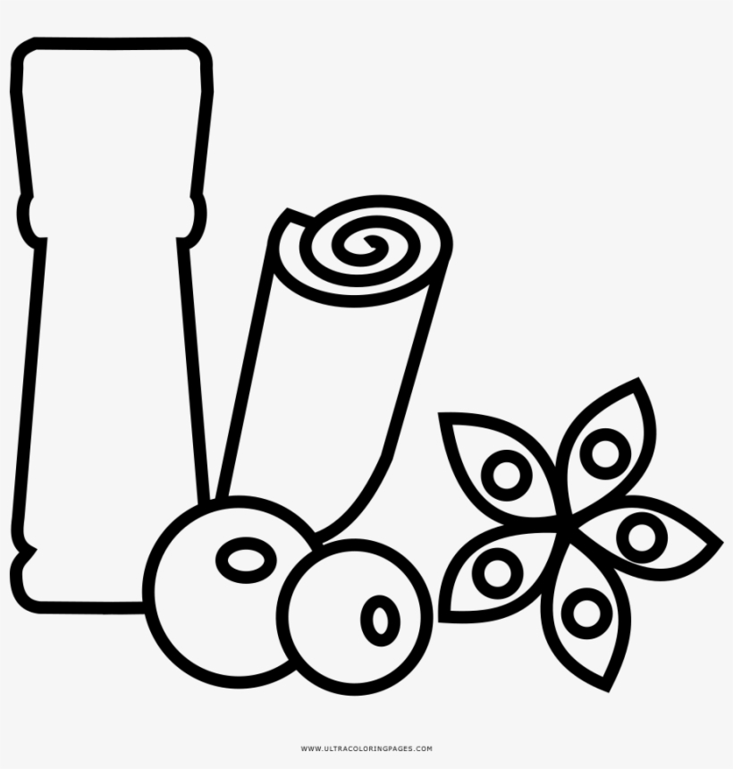 Spices Coloring Page - Line Art - 1000x1000 PNG Download - PNGkit